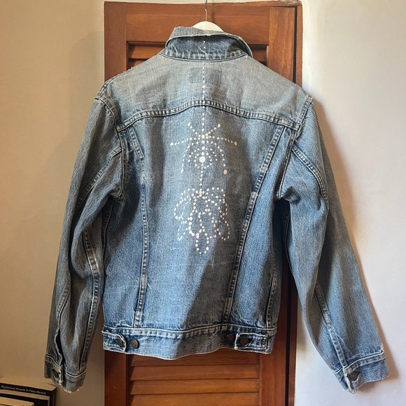 Madewell | Jackets & Coats | Amazing Hand Painted Vintage Denim Jacket ...